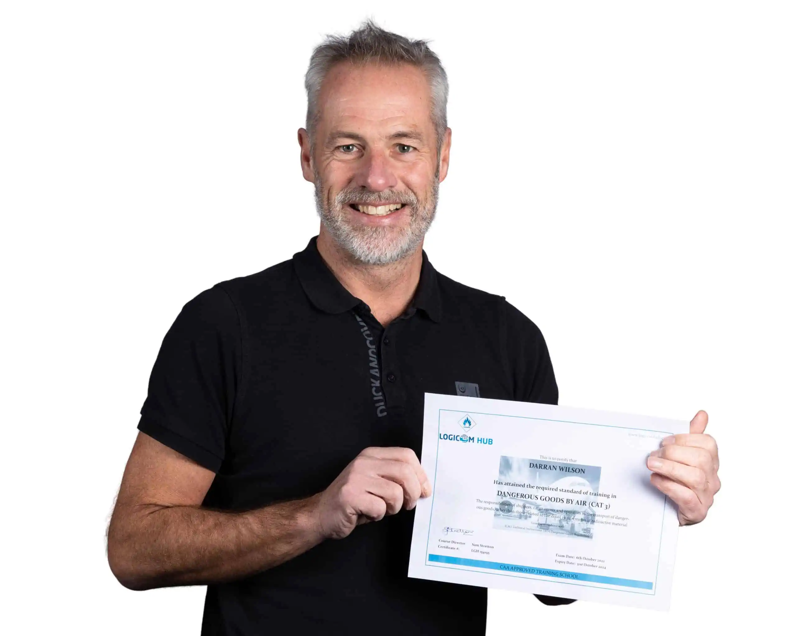 Full marks on Dangerous Goods Course